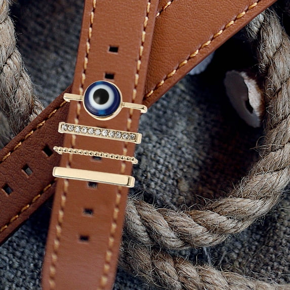 FENGGUIQU 4Pcs Watch Band Decor Charms Metal Rings for Silicone and ...