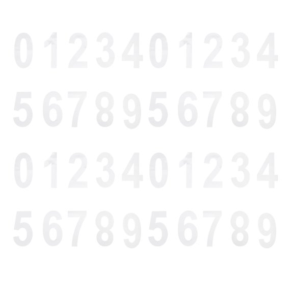 FENGGUIQU Reflective Mailbox Numbers Sticker Waterproof UV Resistant 4 ...