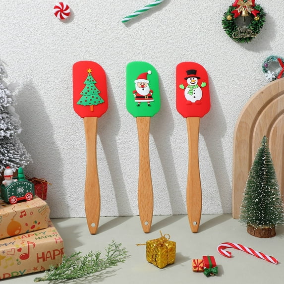 FENGGUIQU Set of 5 Ergonomic Silicone Baking Spatulas Multipurpose ...