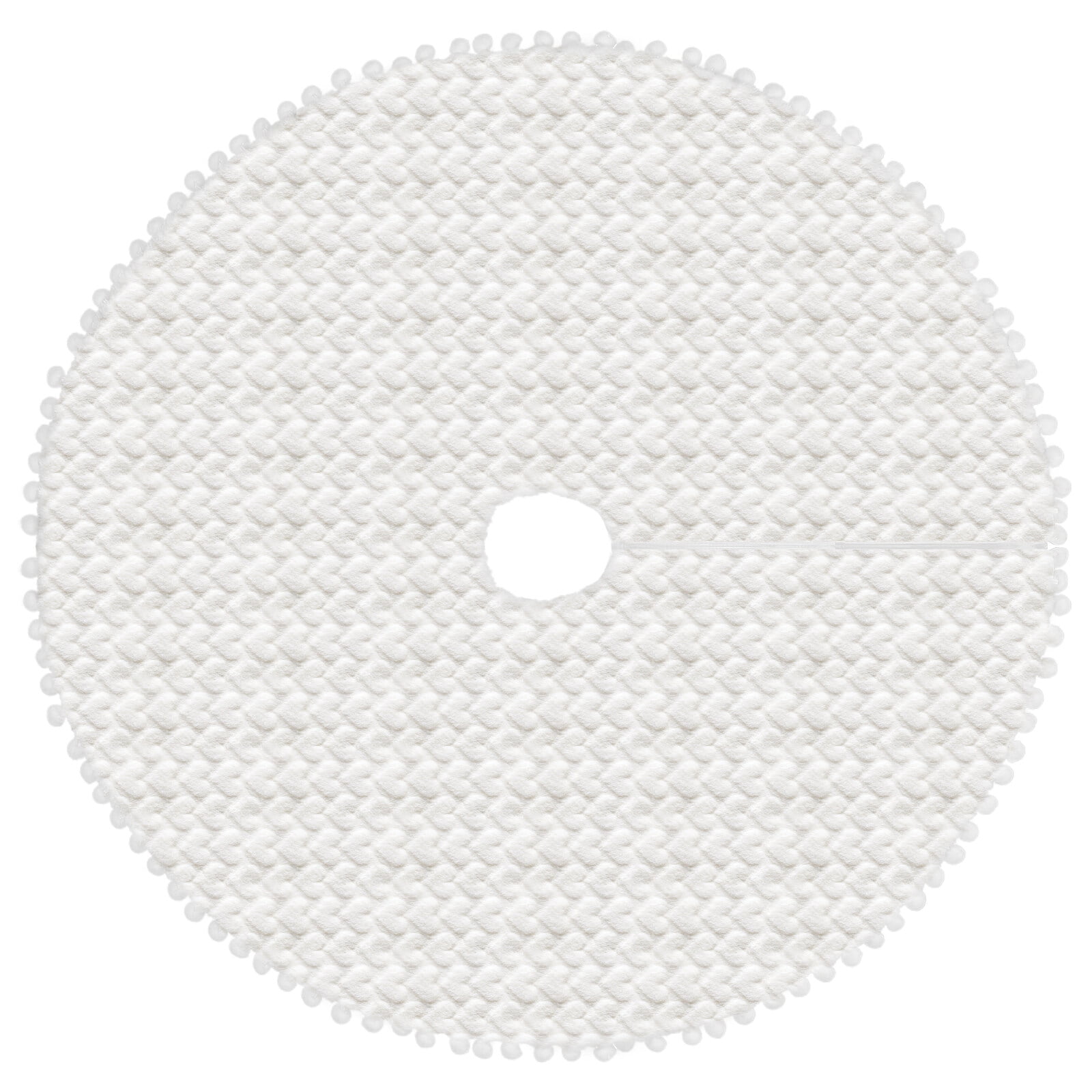 FENGGUIQU 91cm White Plush Christmas Tree Skirt Furry Xmas Tree Base ...