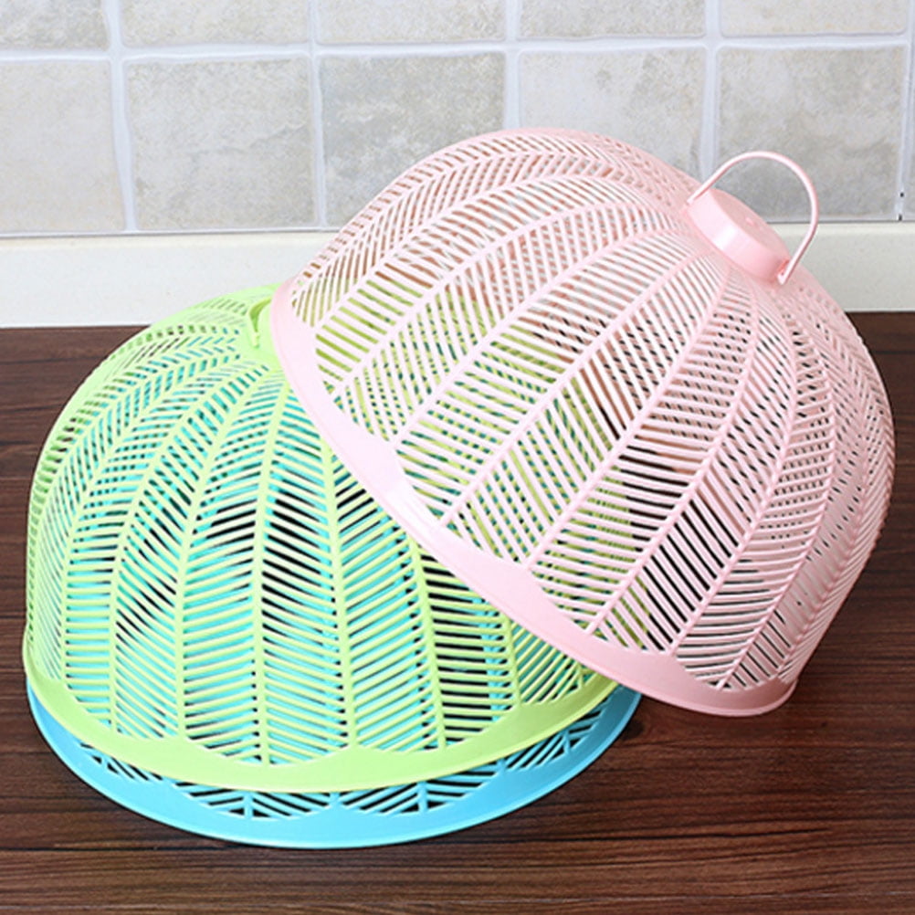FENGGUIQU 9pcs Tray Covers Food Assorted Color Round Outdoor Use ...