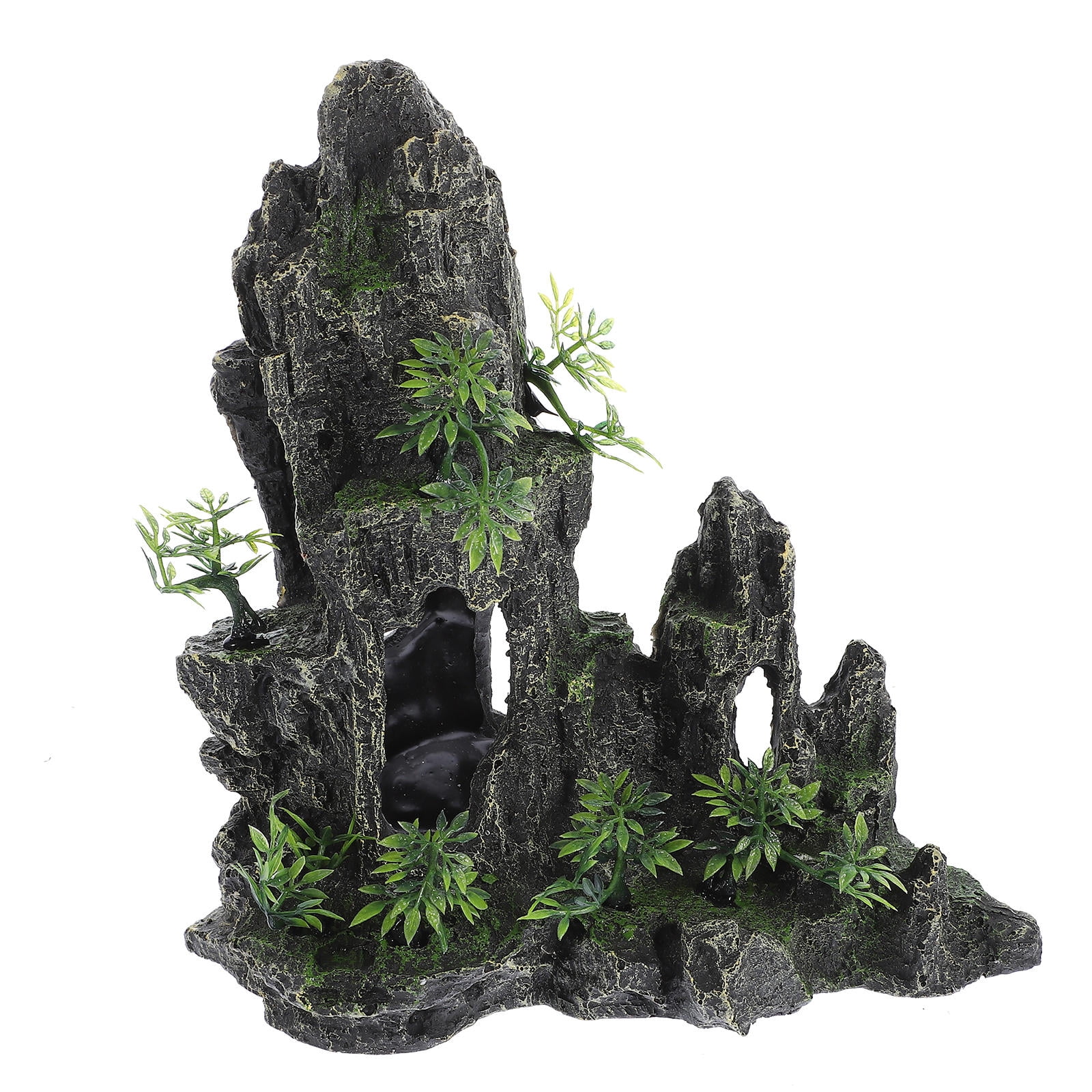FENGGUIQU Resin Rockery Fish Tank Ornament Aquarium Decor Natural ...