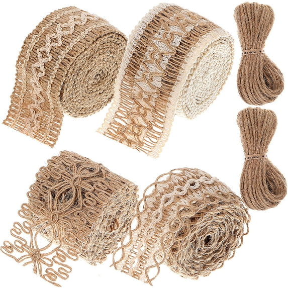 FENGGUIQU Assorted Color Lace Ribbon for DIY Decor Made of Natural ...