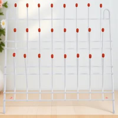 FENGGUIQU Beaker Dryer Rack Metal White Organizing Test Tubes 1Set ...