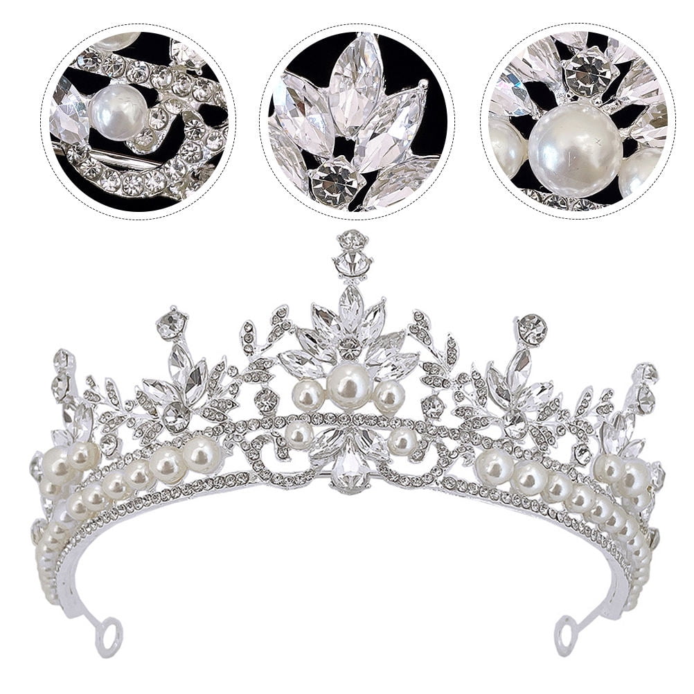 FENGGUIQU Bridal Wedding Tiara Crown with Rhinestones for Wedding and ...