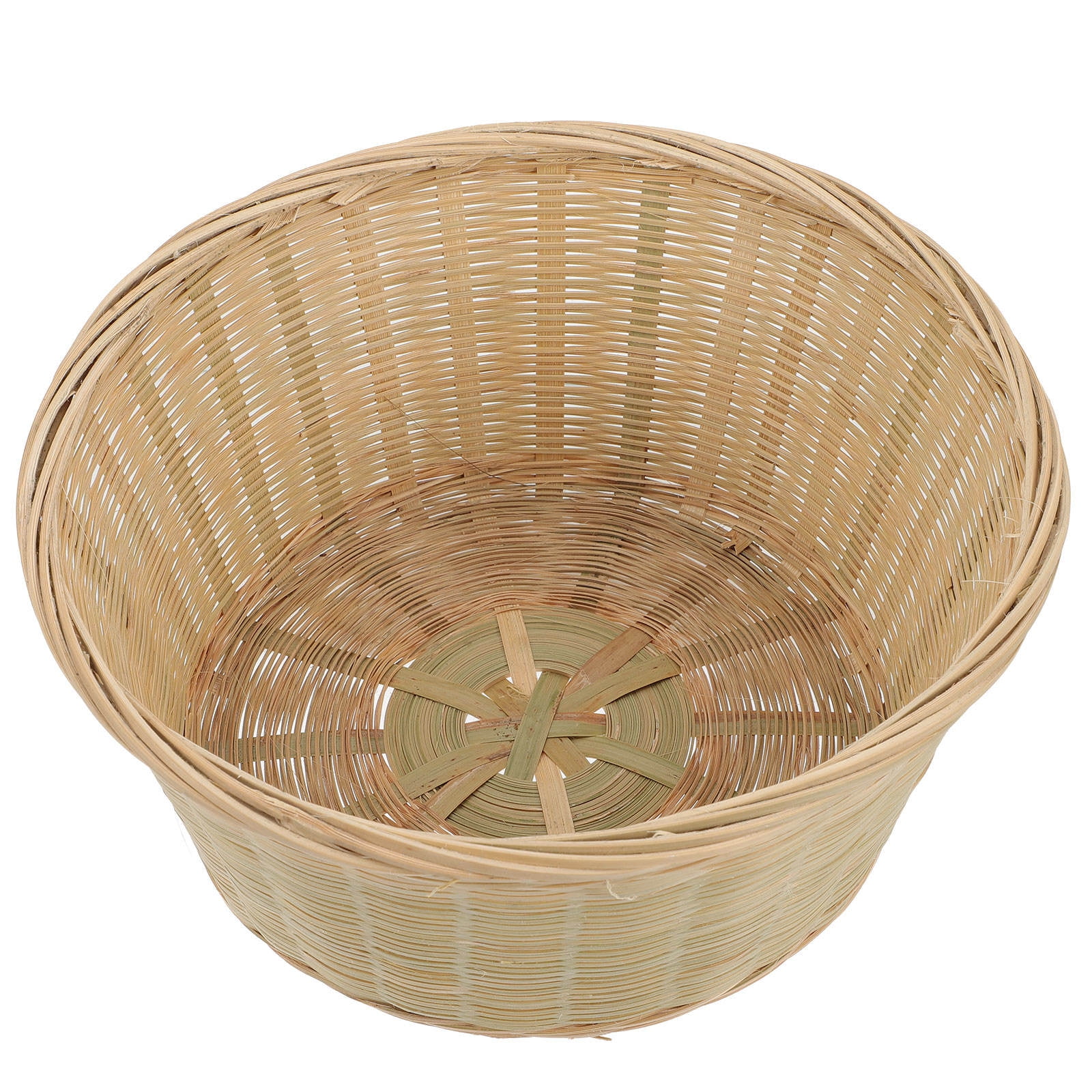 FENGGUIQU Decorative Bamboo Woven Basket Beige Snack Holding 1Pcs ...