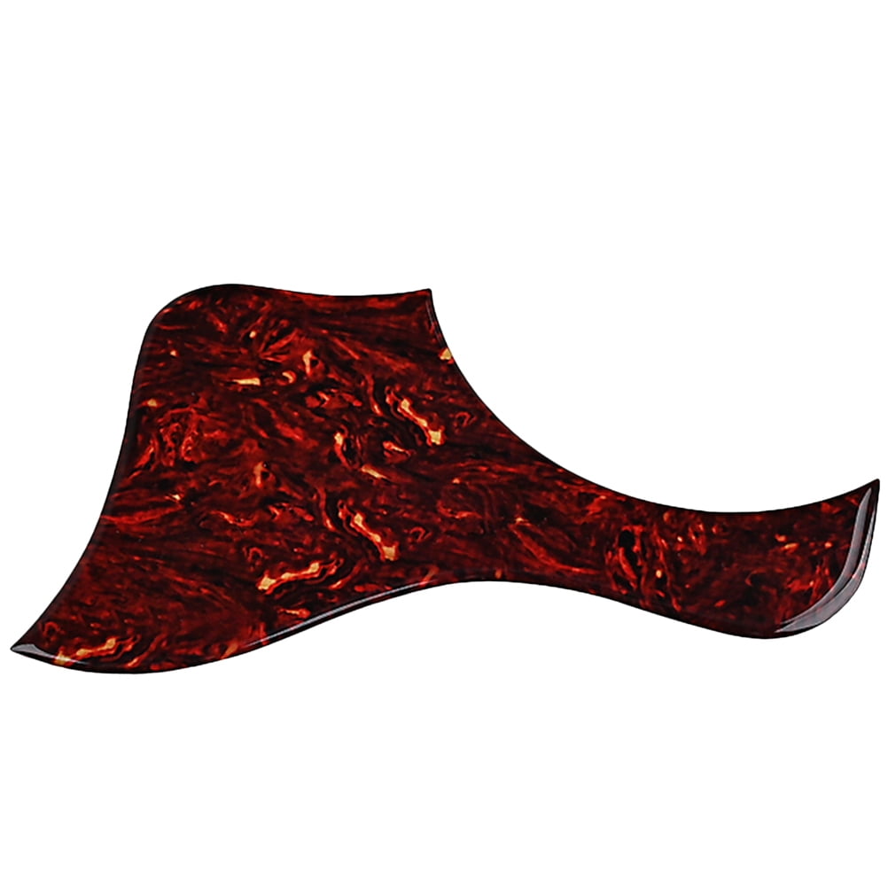 FENGGUIQU Decorative Dark Red Acoustic Guitar Protective Sticker with ...