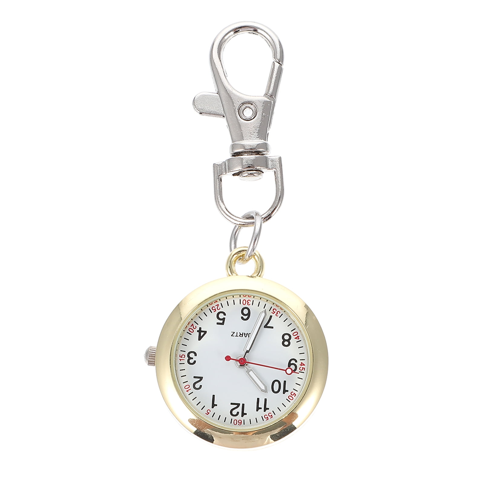 FENGGUIQU Fashion Metal Pocket Watch with Hanging Hook Simple ...