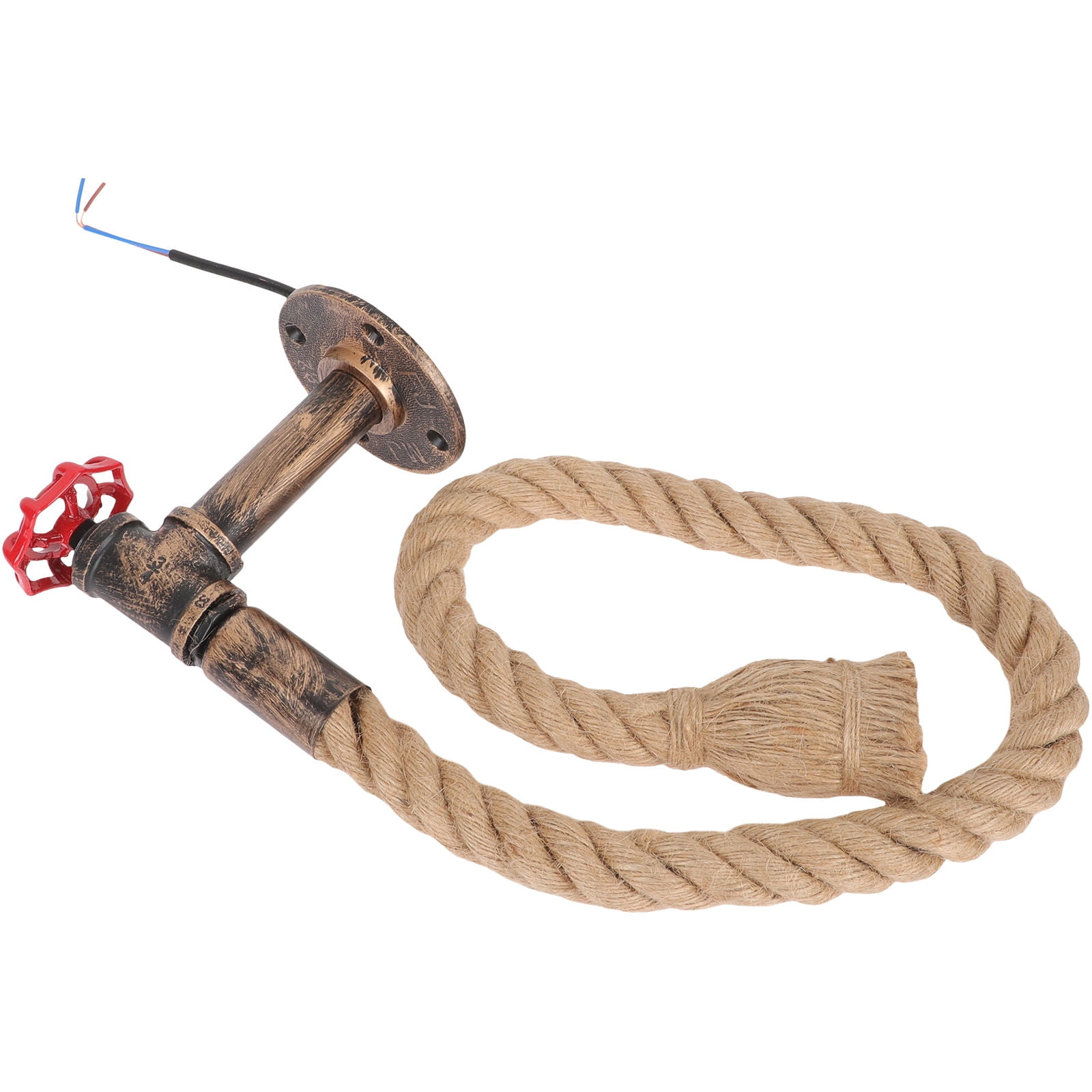 FENGGUIQU Pendant Lighting Industrial Light Base Multi Hemp Rope 1Set ...