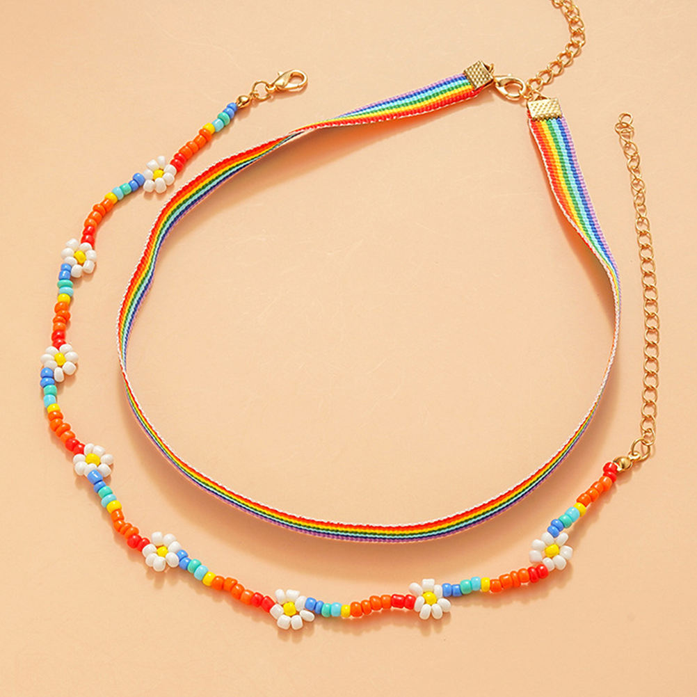 FENGGUIQU women's choker necklaces Beach Accessory Assorted Color 2Pcs ...