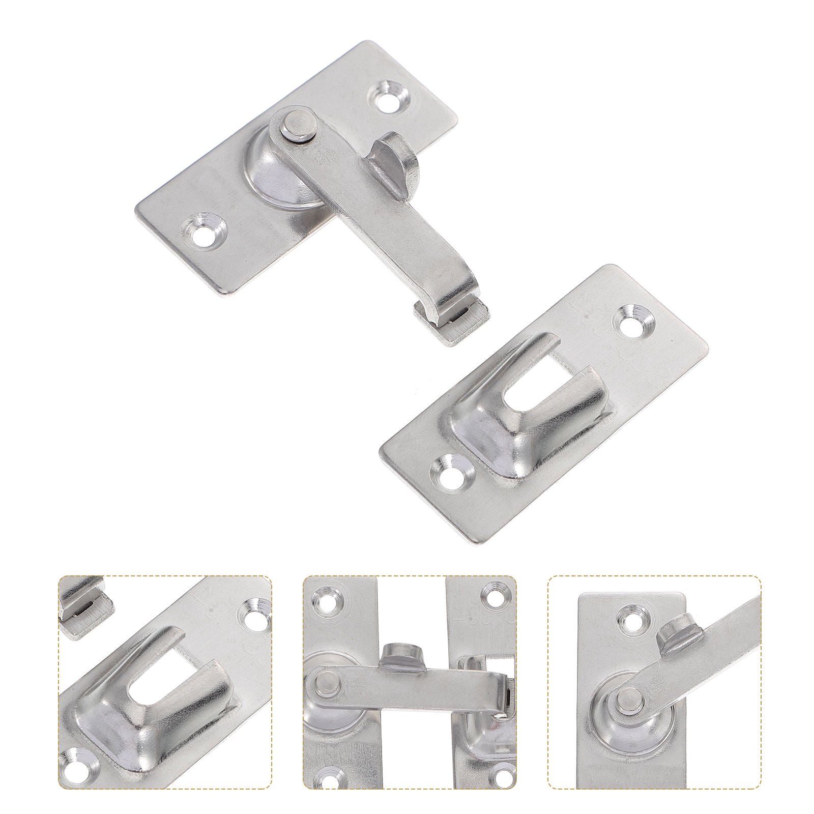 FENGGUIQU Stainless Steel Latch Lock for Doors Gates and Cabinets 1 Set ...