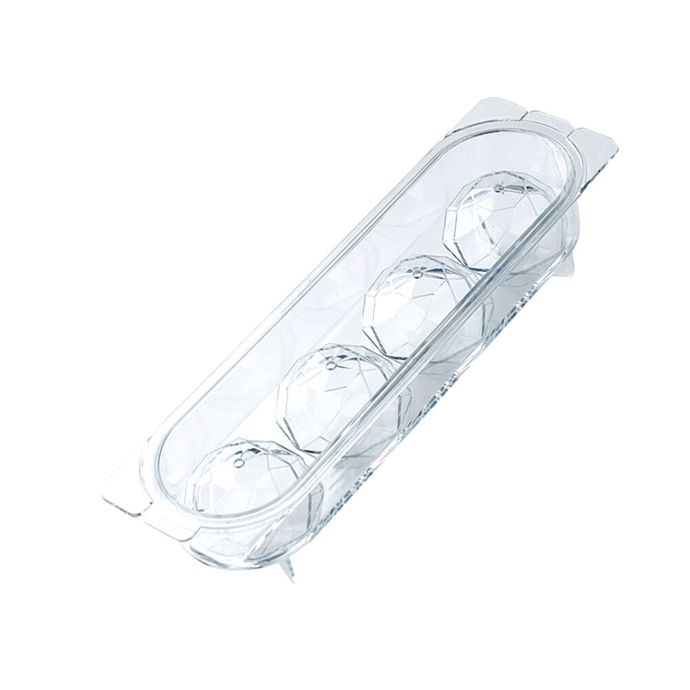 FENGGUIQU Kitchen Ice Grid Maker Transparent Plastic Ice Mold Tray for ...