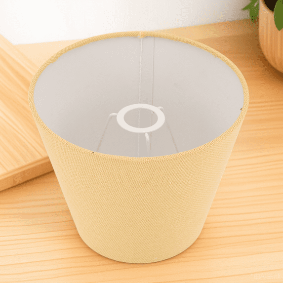 FENGGUIQU Yellow Cloth and Iron Small Lamp Shades for Desk Lamp and ...