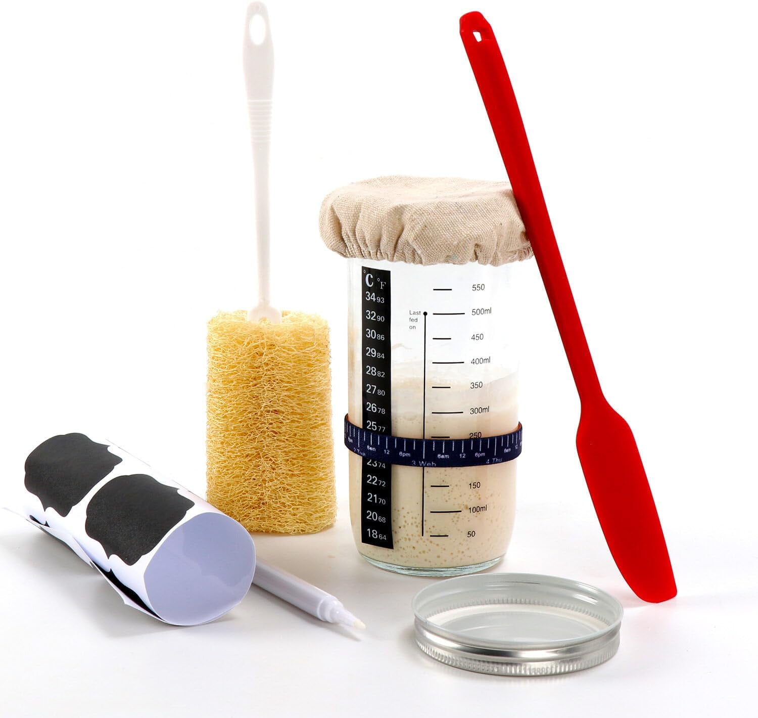 FENGGlass sealed fermentation tank natural yeast culture dish with ...