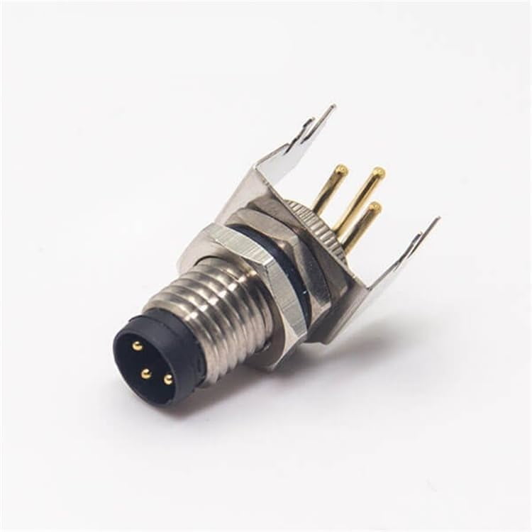 FENGM8 Right Angle Connector Aviation Socket 3 Pin Blukhead Throught ...