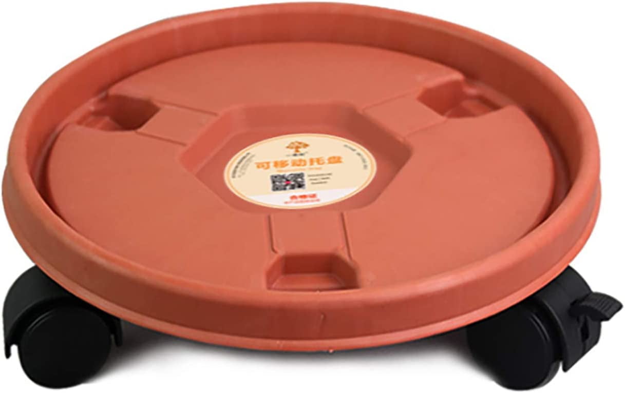 FENGOutdoor Roll Around Plant Caddy with Wheeled Planter Pallet, Pot ...