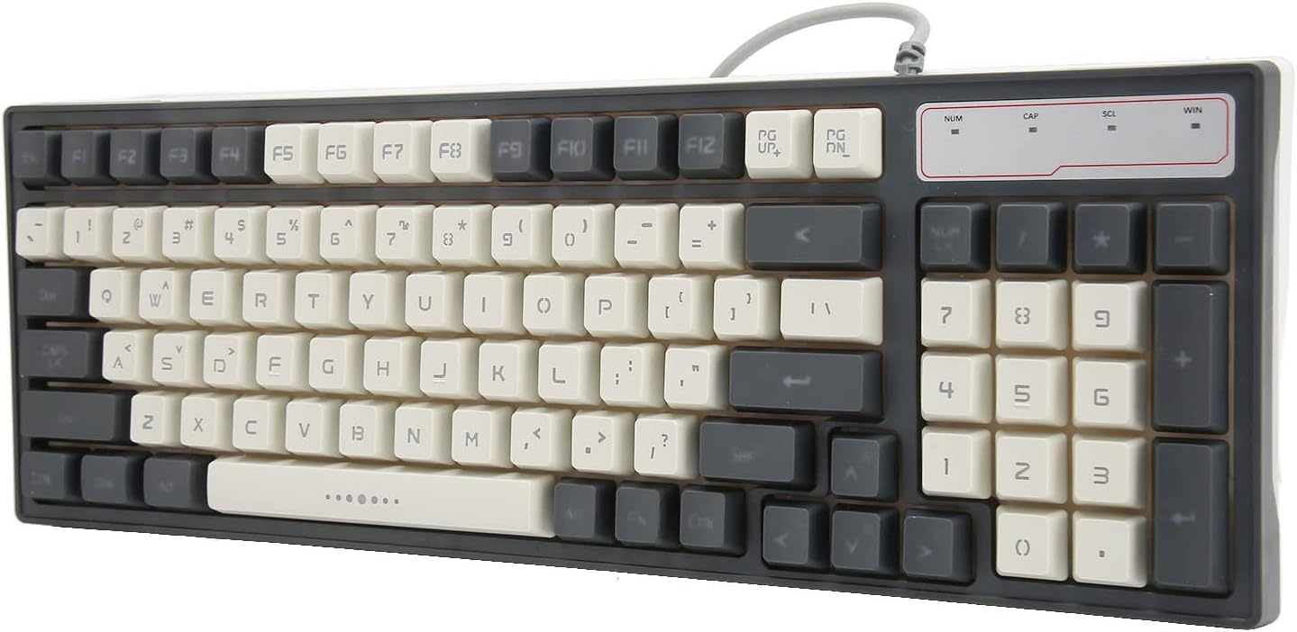 FENGRGB Backlit Gaming Keyboard, USB Wired 96 Keys, Multimedia Key ...
