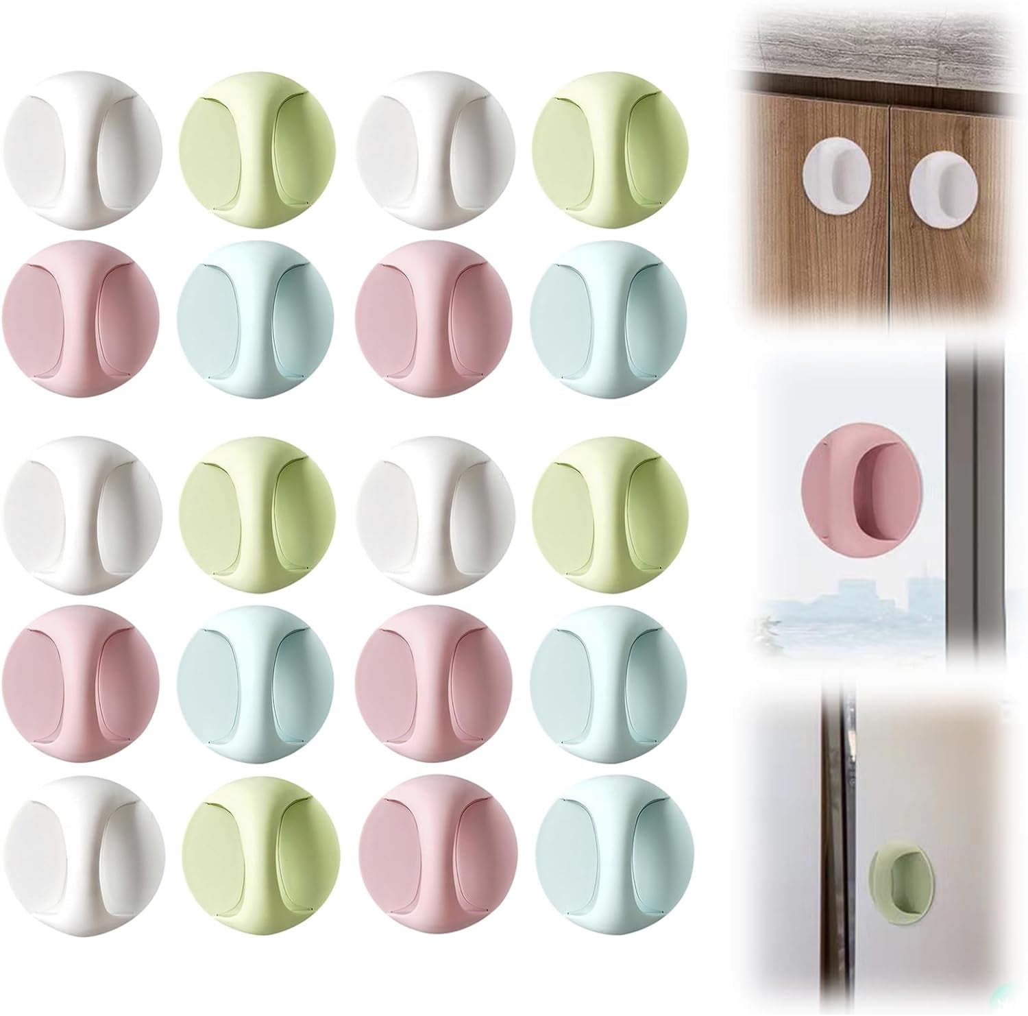 FENGSelf-Adhesive Cabinet Handles,Self-Stick Instant Cabinet Handle ...