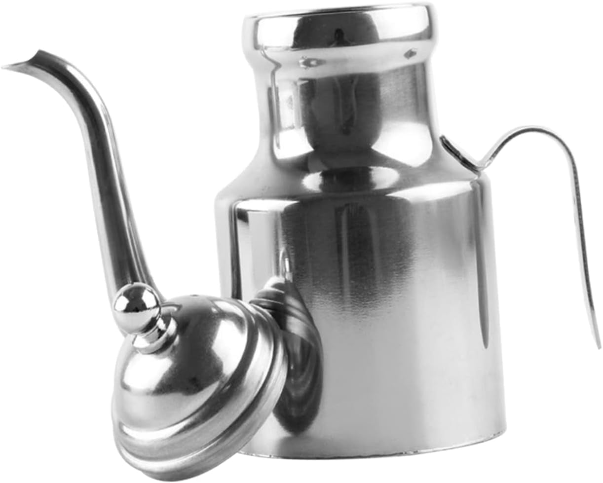 FENGStainless Steel Oil Pot Syrup Dispenser Tea Kettles Metal Oil ...