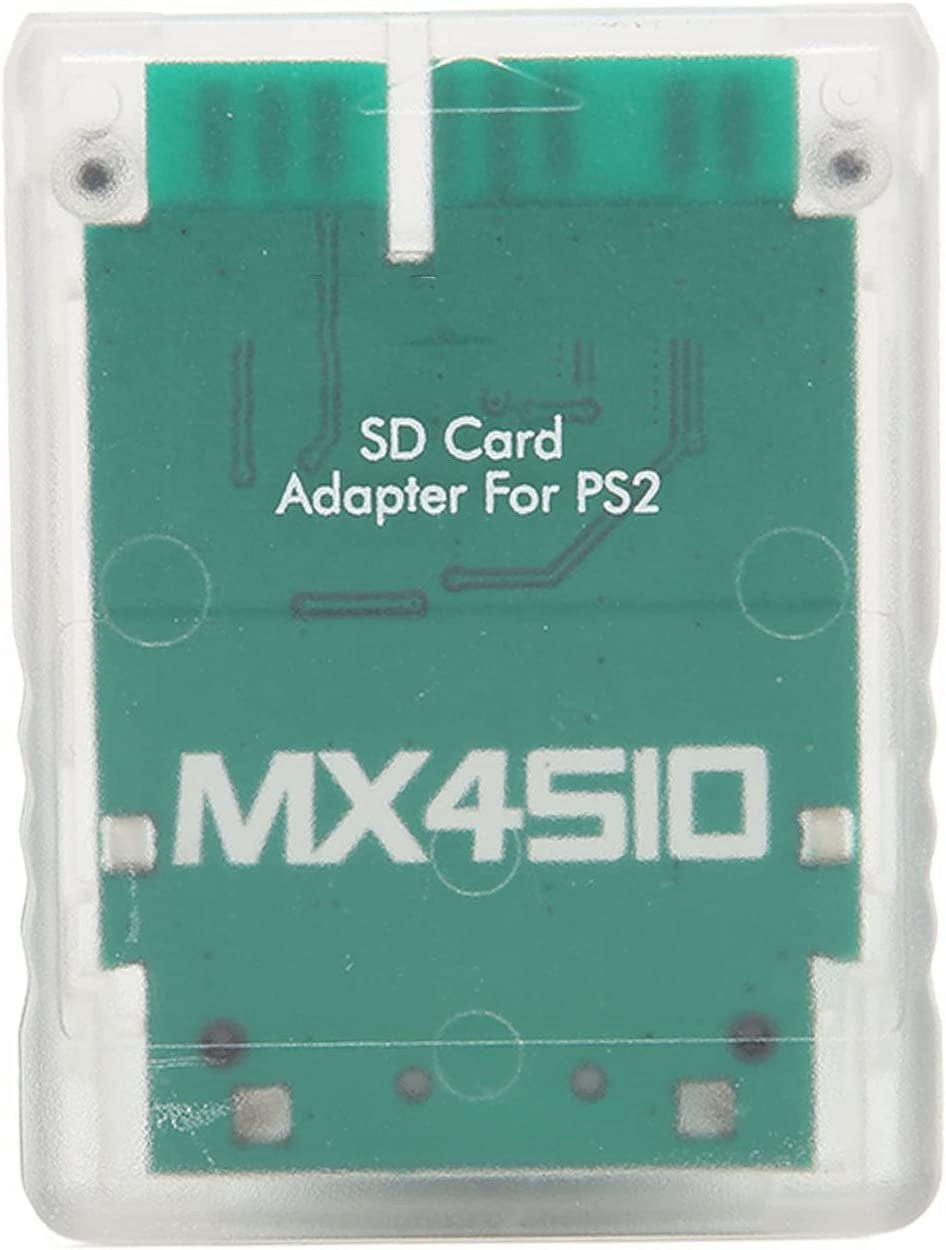 FENGStorage Card Adapter for PS2, Transparent Memory Card Reader with ...