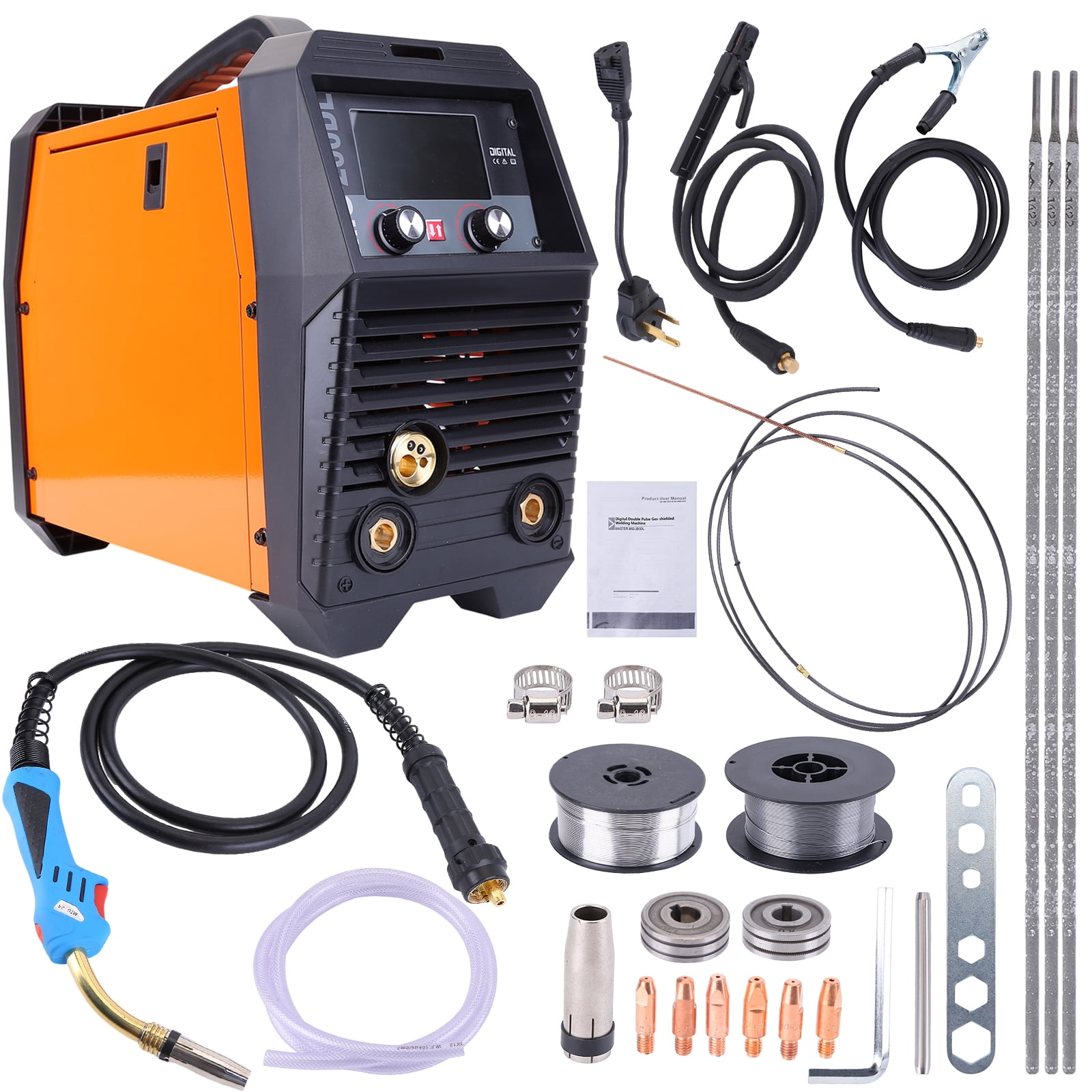 FENGXIH MIG200DDL Double Pulse Gas Shielded Welding Machine MIG：220V ...