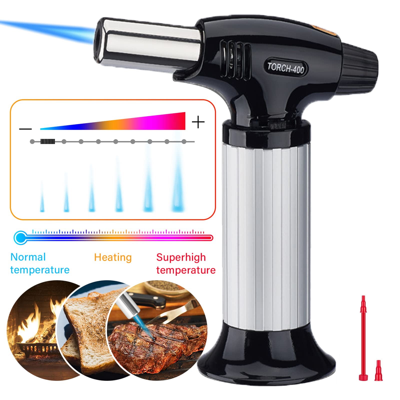 FENGYI Butane Cigar Torch Lighter,Professional Kitchen Culinary,Mini ...