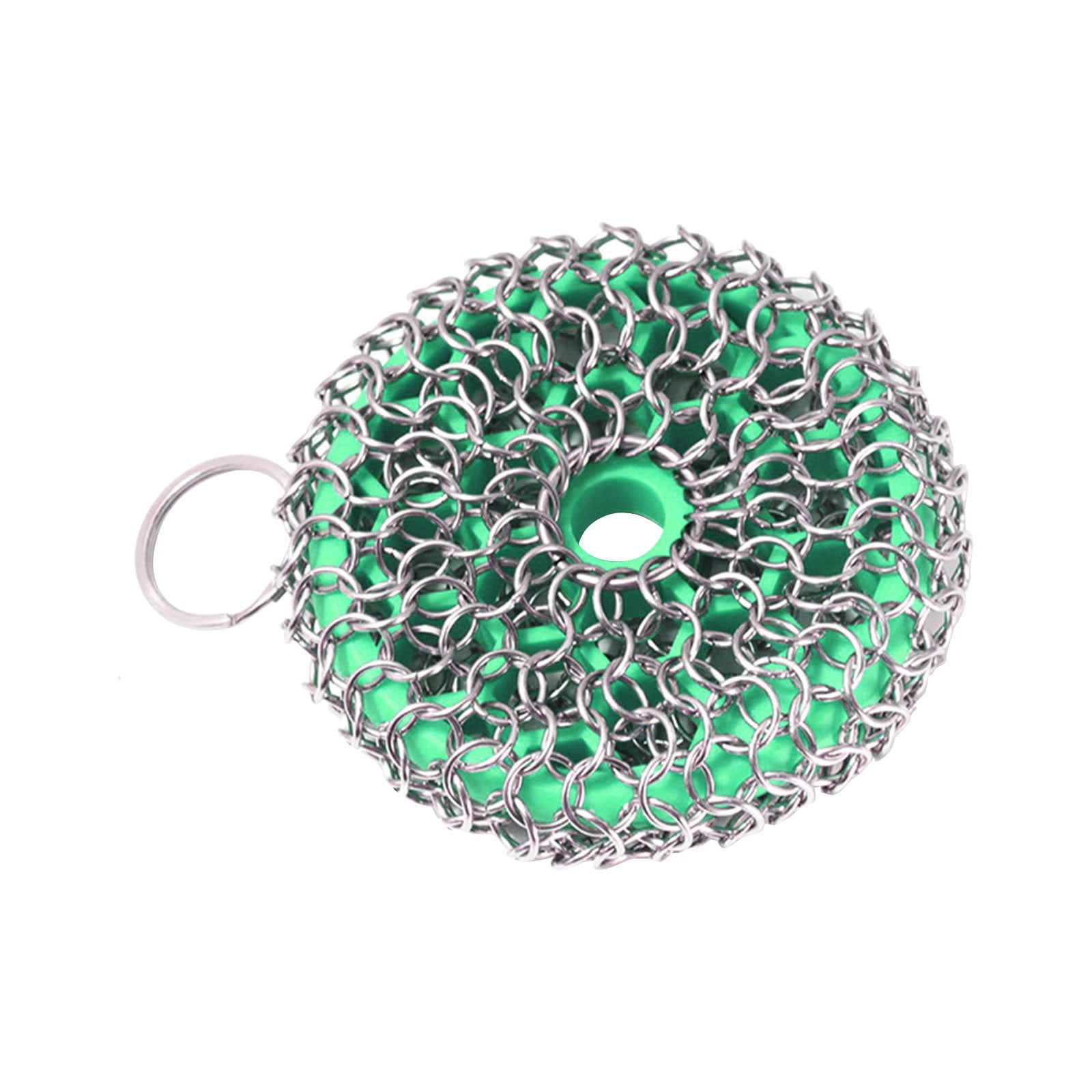 FENGYIKEJI Green Pot Scrubber,Iron Chainmail Scrubber For Your Iron ...