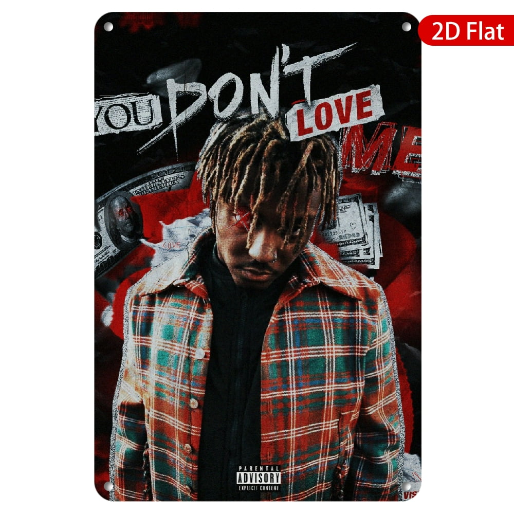 FENGZAN Juice Wrld Wallpaper HD Metal Plaque Wall Decor 8x12 Inch Juice ...