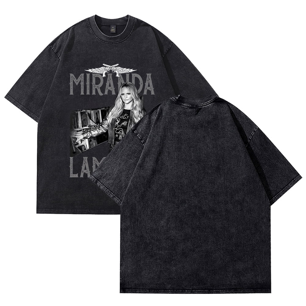 FENGZAN Miranda Lambert Vintage Washed Cotton Unisex Streetwear Tee ...