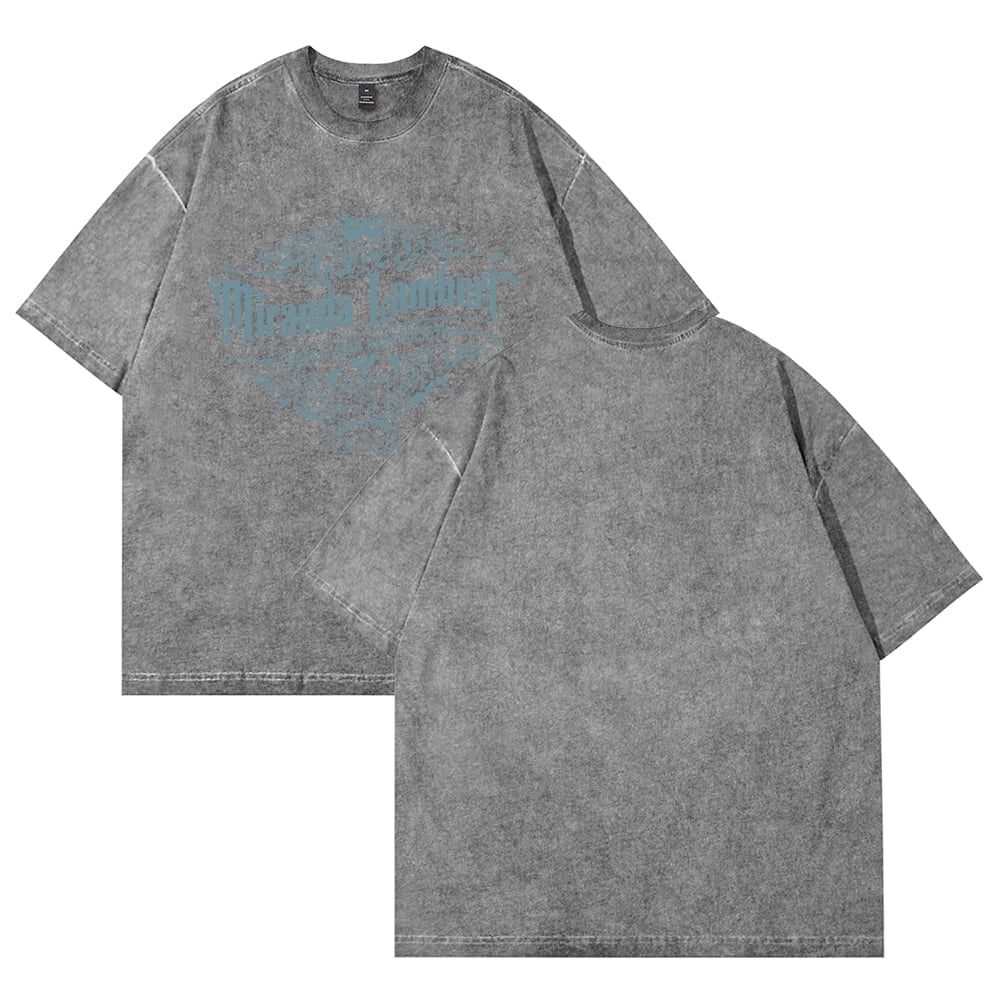 FENGZAN Miranda Lambert Vintage Washed Cotton Unisex Streetwear Tee ...