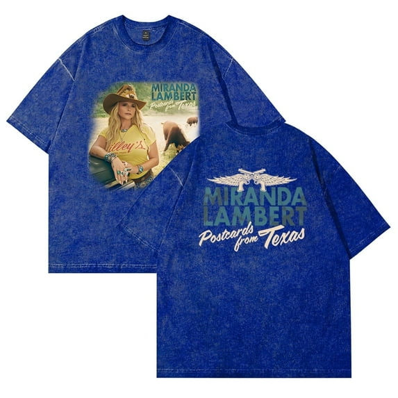 FENGZAN Miranda Lambert Vintage Washed Cotton Unisex Streetwear Tee ...
