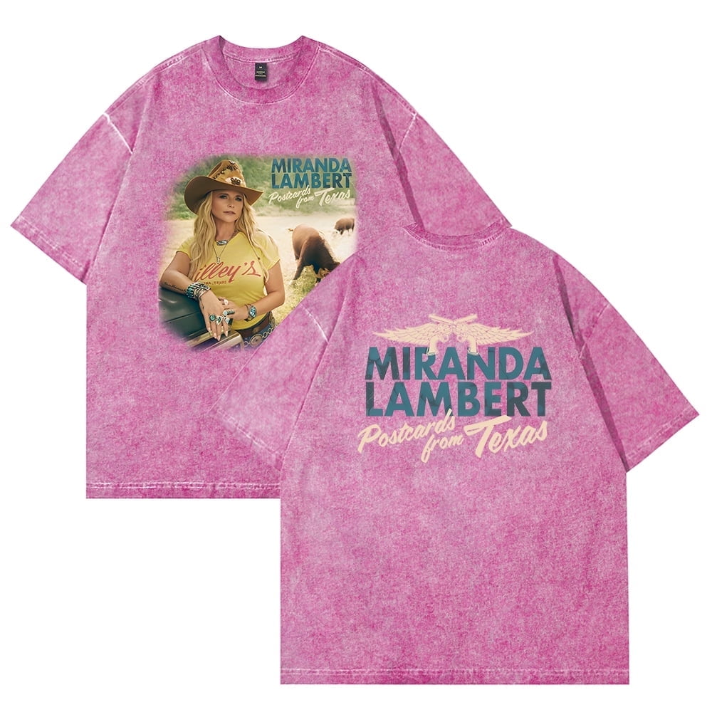 FENGZAN Miranda Lambert Vintage Washed Cotton Unisex Streetwear Tee ...