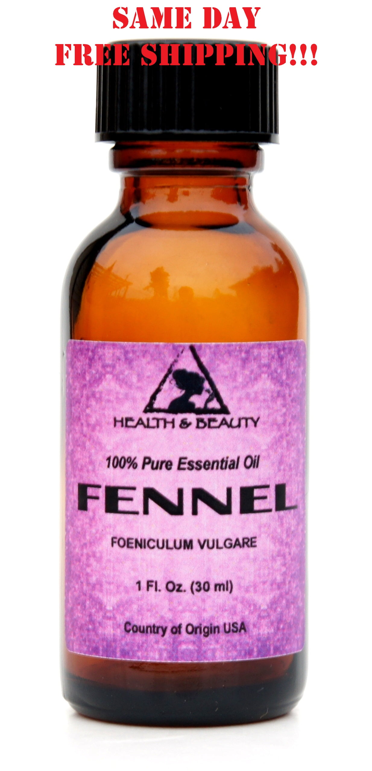 FENNEL ESSENTIAL OIL AROMATHERAPY NATURAL 100% PURE GLASS BOTTLE 1 OZ ...