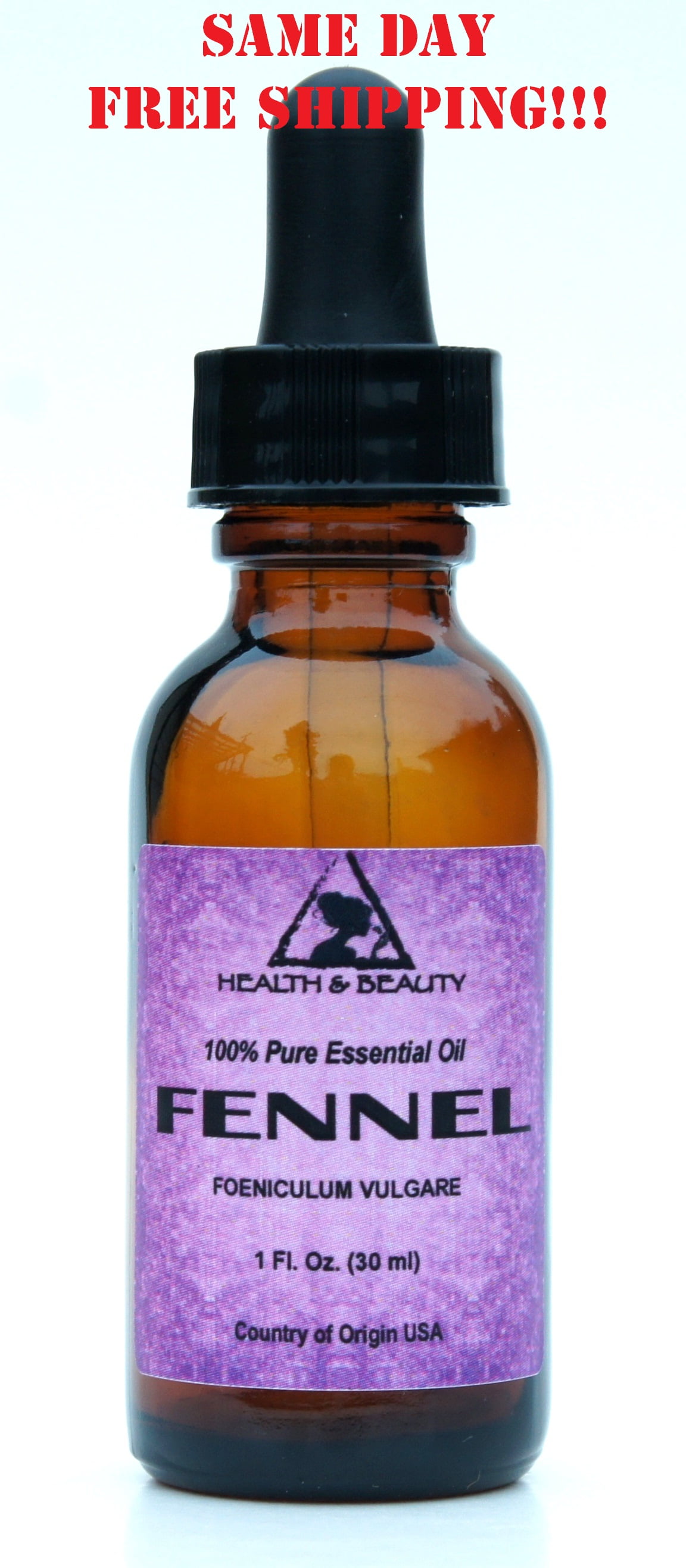 FENNEL ESSENTIAL OIL AROMATHERAPY NATURAL 100% PURE GLASS DROPPER 1 OZ ...