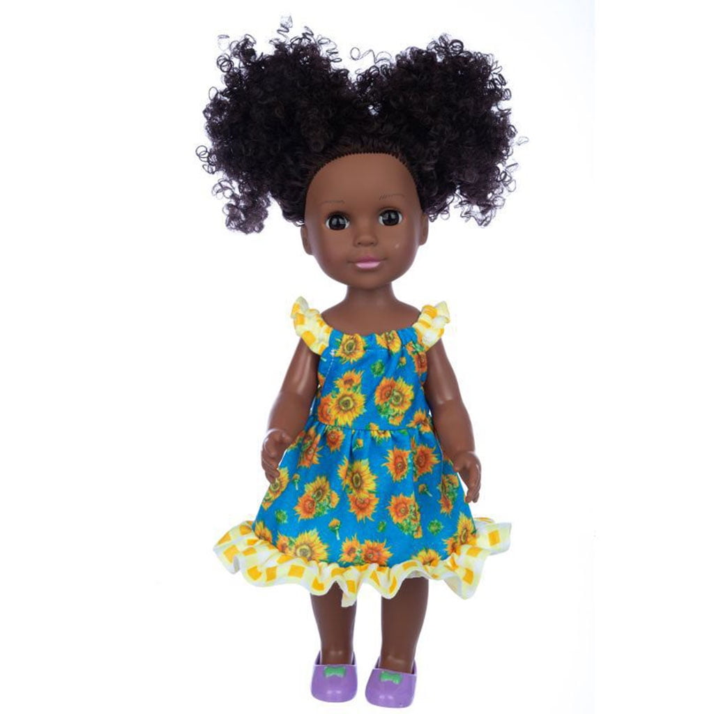 FENOHREFE 14’’ Ba-- Girl for Doll Black Reb0rn 11fe11ke Toy for w ...