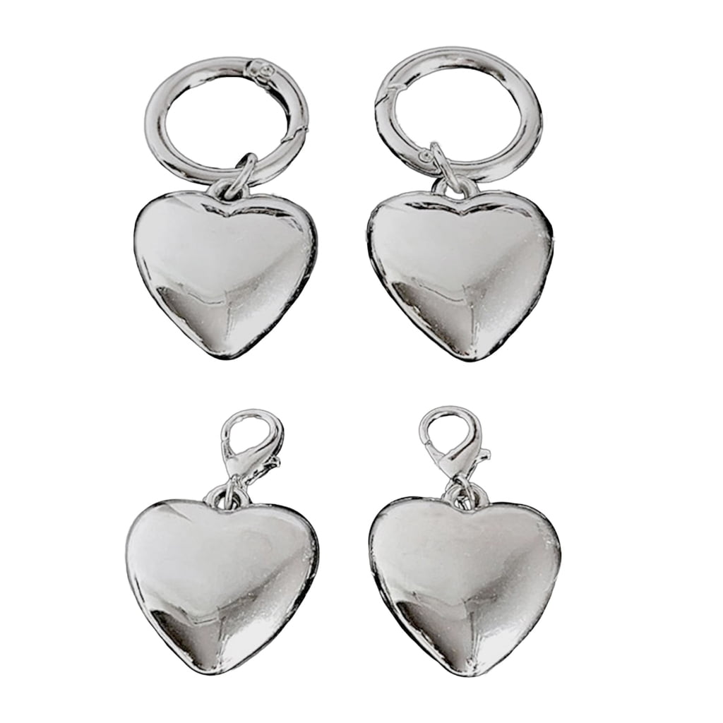 FENOHREFE 4Pcs Heart Shoe Buckle Detachable Buckles Canvas Shoes ...