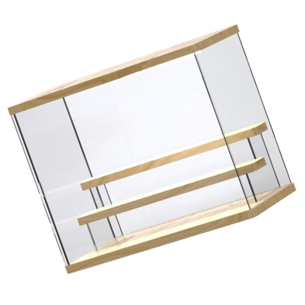FENOHREFE Acrylic Showcase Small Toy Display Box Clear Storage Cube ...