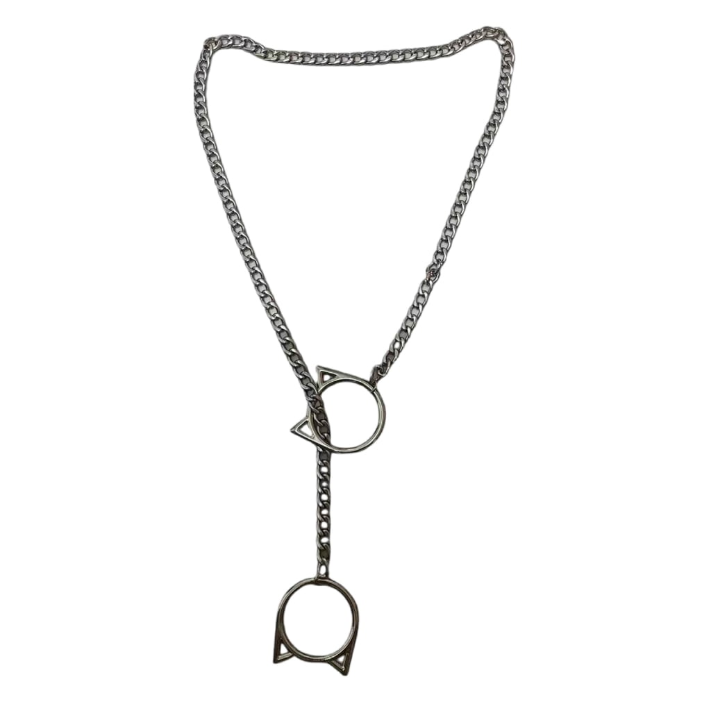 FENOHREFE Adjustable Cats Face Pendant Necklace Pull Chain Necklace ...