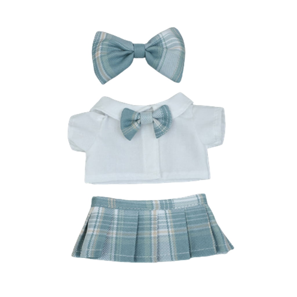 FENOHREFE Ba-- Girls Shirt Skirt Set Girl Doll 7.87 Inch Matching ...