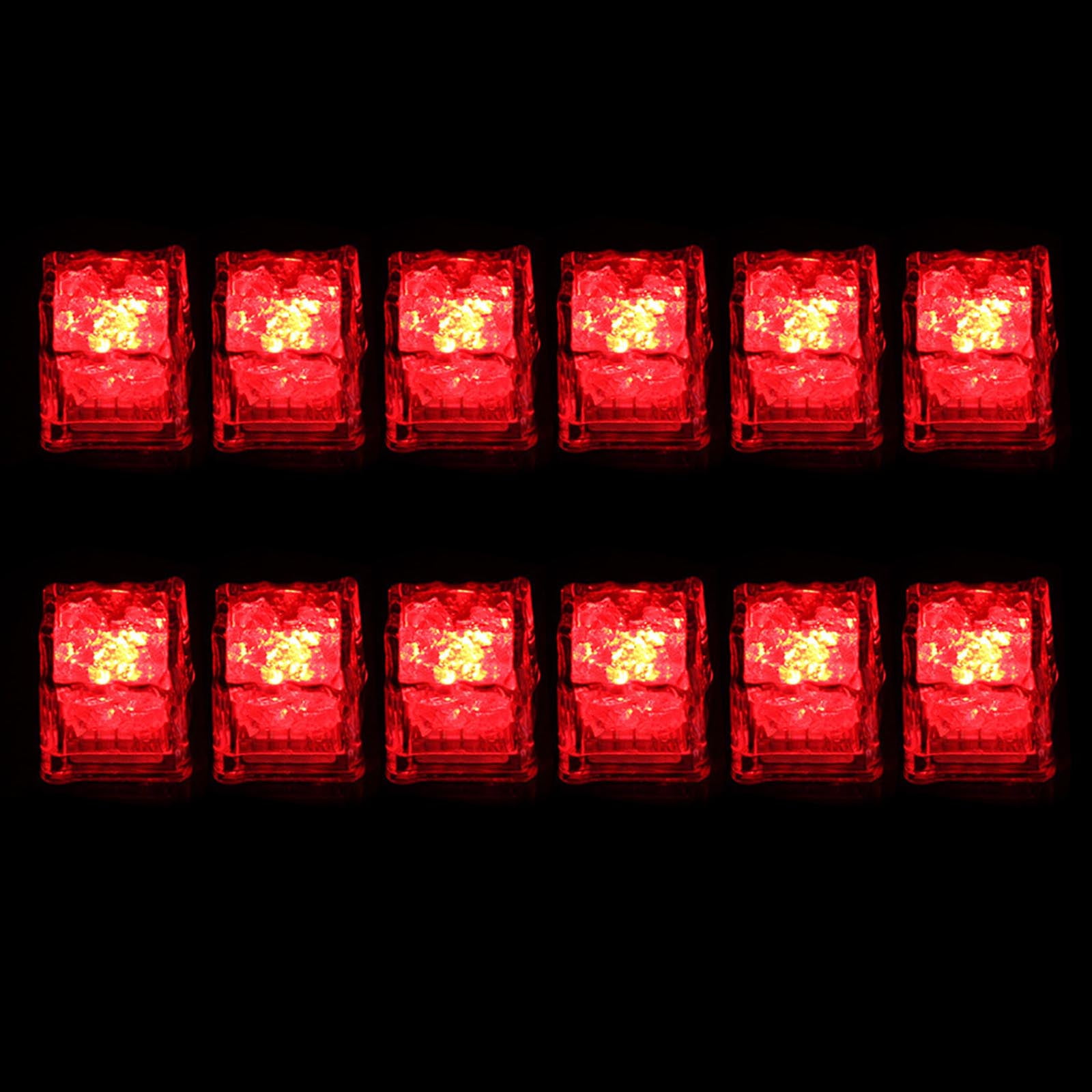 FENOHREFE Battery Operated Ice Cube LED Light Night Lamp Liquid Sensor ...