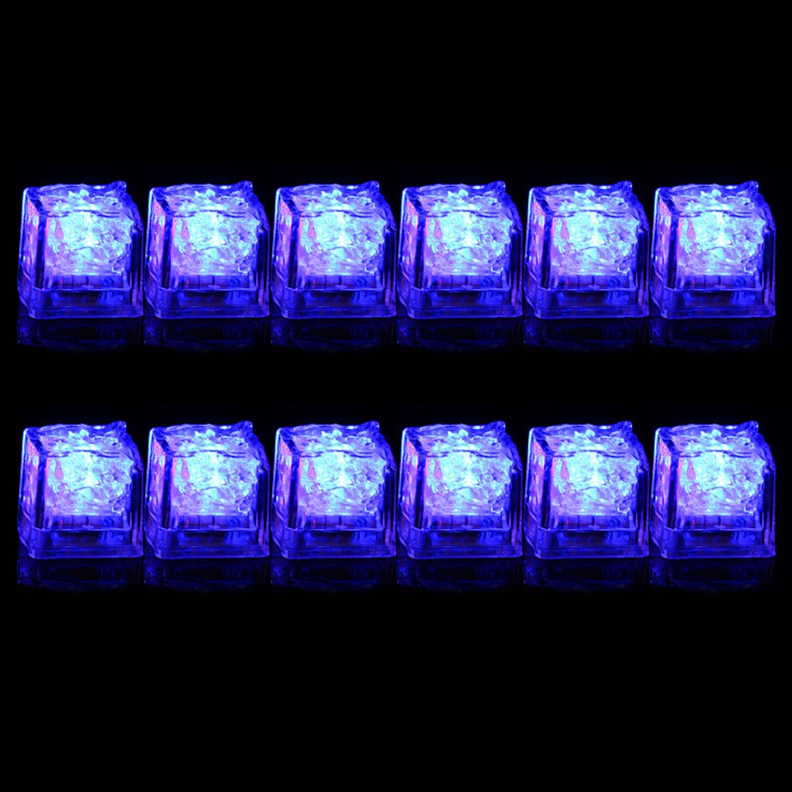 FENOHREFE Battery Operated Ice Cube LED Light Night Lamp Liquid Sensor ...