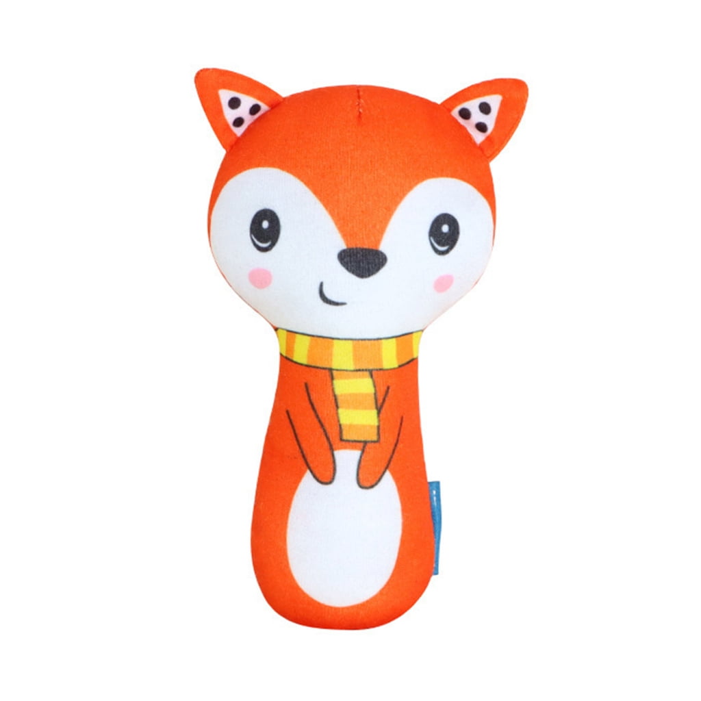 FENOHREFE Cartoon An1ma1 Plush Rattle Babies Toy Cute An1ma1 Shape ...