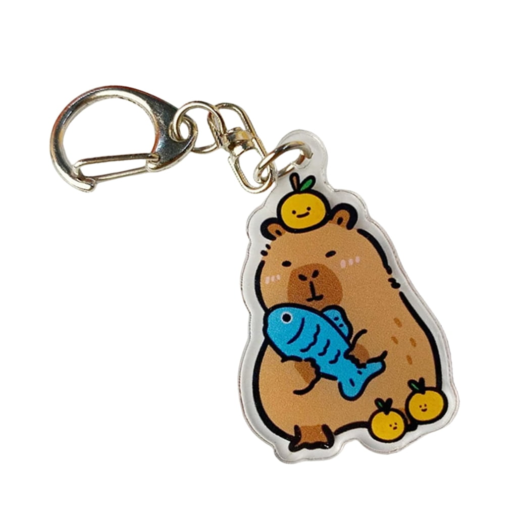 FENOHREFE Colorful Capybaras Shaped Key Rings Colorful Acrylic Keychain ...