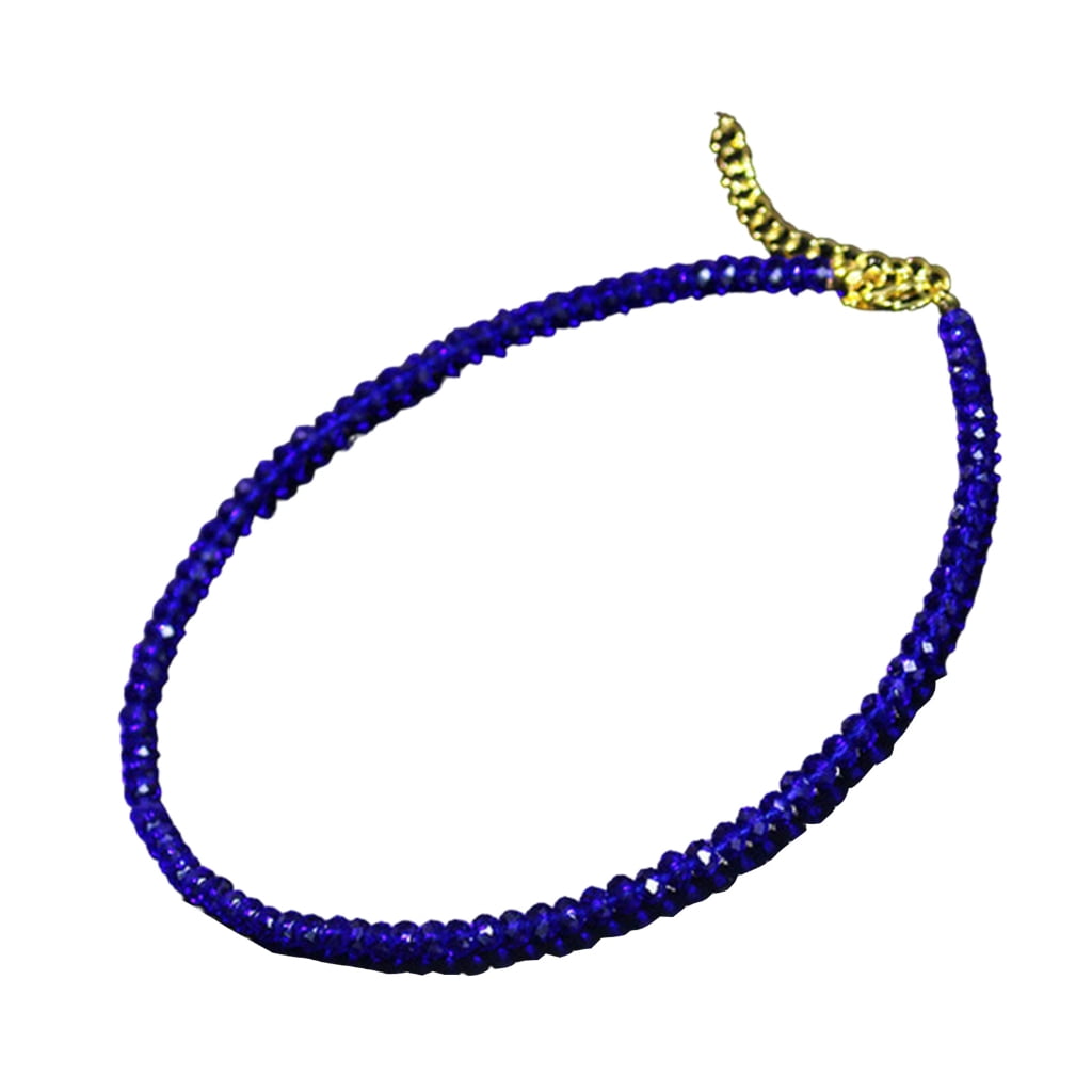 FENOHREFE Elegant Fine Crystal Thin Choker Necklace for Women ...