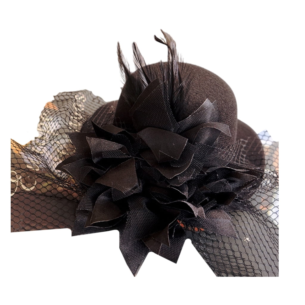 FENOHREFE Elegant Flapper Fascinator 1920s Prom Dancer Headpiece for ...