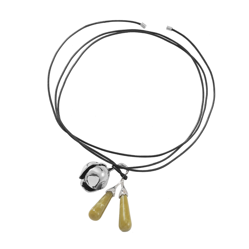 FENOHREFE Fashion Bell Pendant Necklace with Adjustable Lanyard Pendant ...