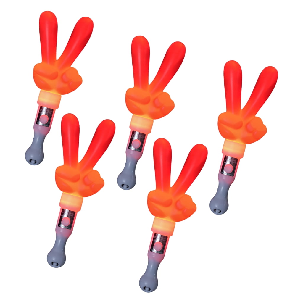 FENOHREFE Finger Shaped Glow Sticks New Year Parties Favor Glow Sticks ...