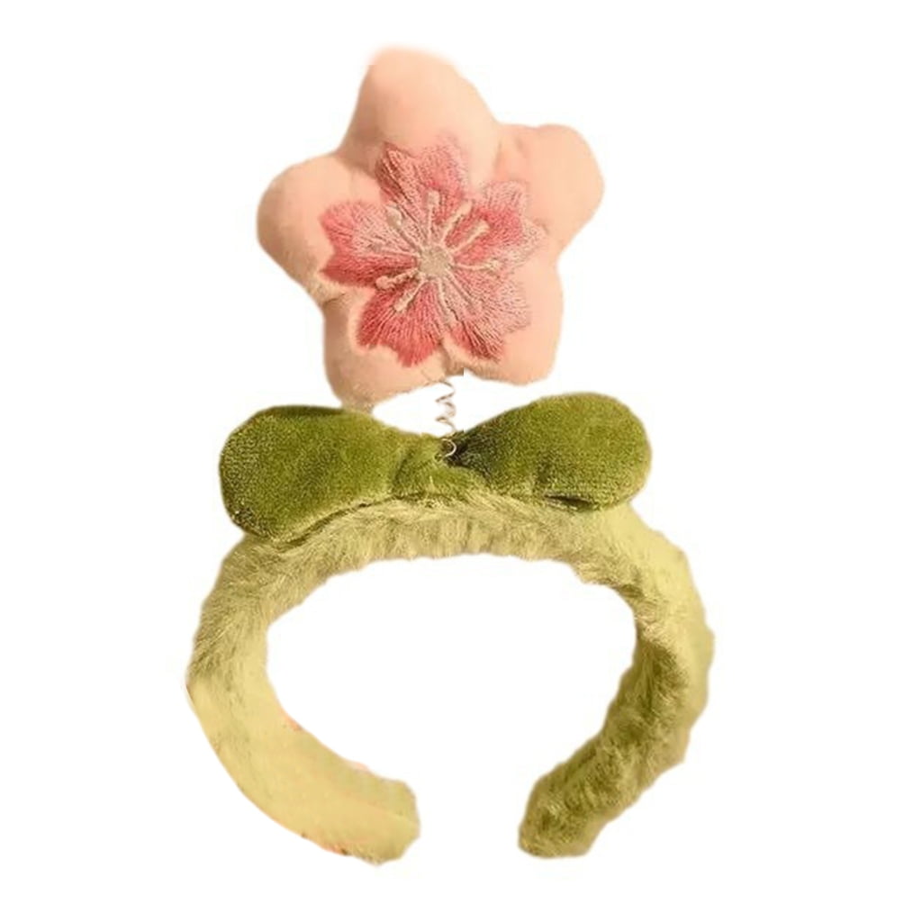 FENOHREFE Floral Hairbands Festive Photo Booth Props Plush Flower ...