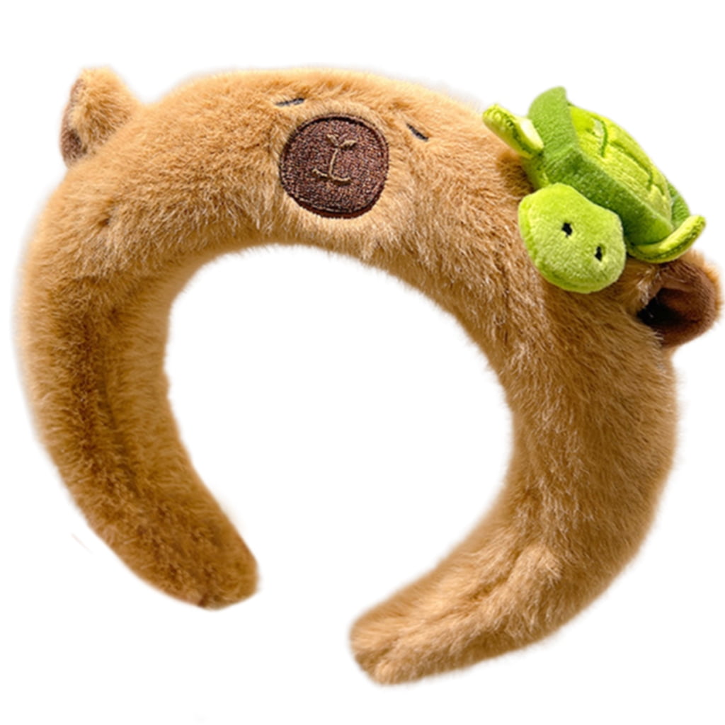 FENOHREFE Fun Photo Booth Props Capybaras Furry Hair Clip Hair Tie ...