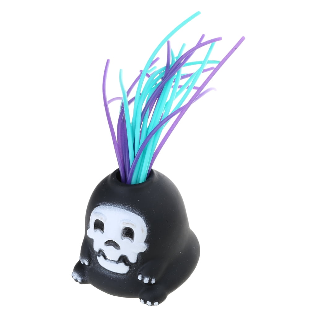 FENOHREFE Ha110ween Sku11 Funny Screaming Toy Hair Pulling Toy Colorful ...